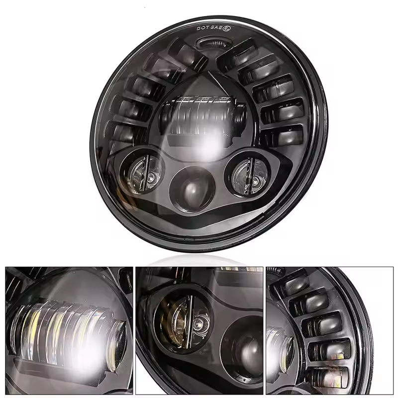 Superbleds 7 Inch 5.75 inch Round Led Headlight For Jeep DRL Signal Turning Lights 60 Watt ...