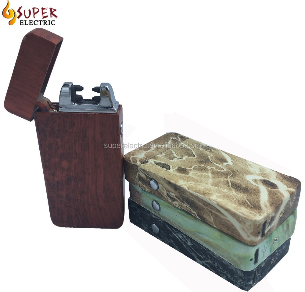 Fashion Dual Arc USB Electronic Rechargeable Lighters Cross Flameless ...