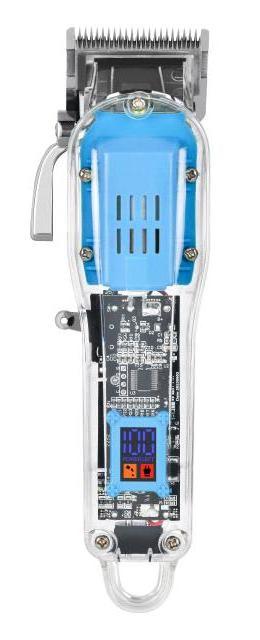 6900 RPM big power cordless LED screen transparent hair clipper with 5 ...