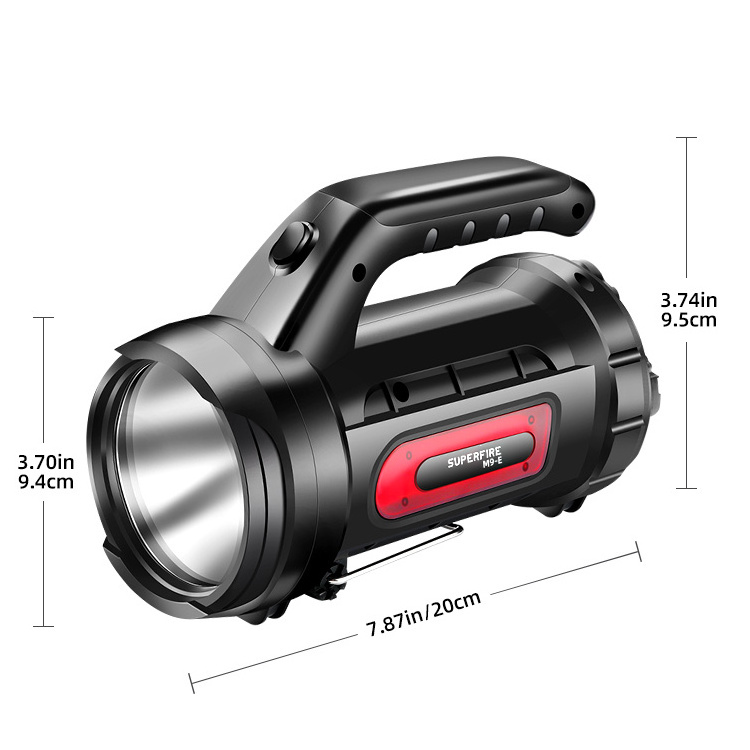 Powerful emergency Flashlight Outdoor Lighting long Distance Hunting Waterproof Rechargeable LED ...