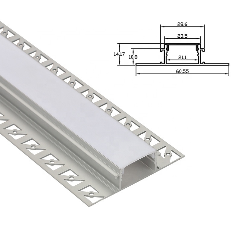 A6014 Gypsum Strip Led Channel Led Plaster Profile Recessed Drywall Led ...