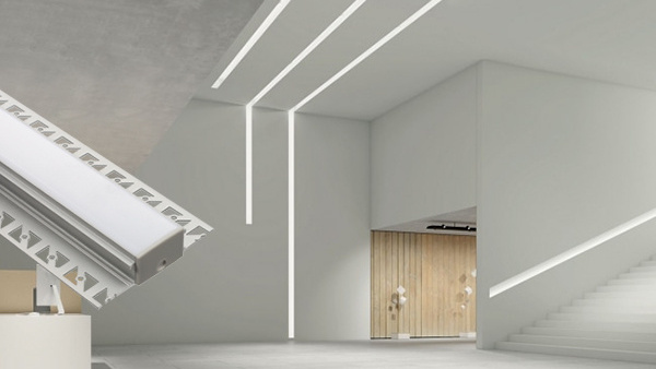 A6014 Gypsum Strip Led Channel Led Plaster Profile Recessed Drywall Led ...