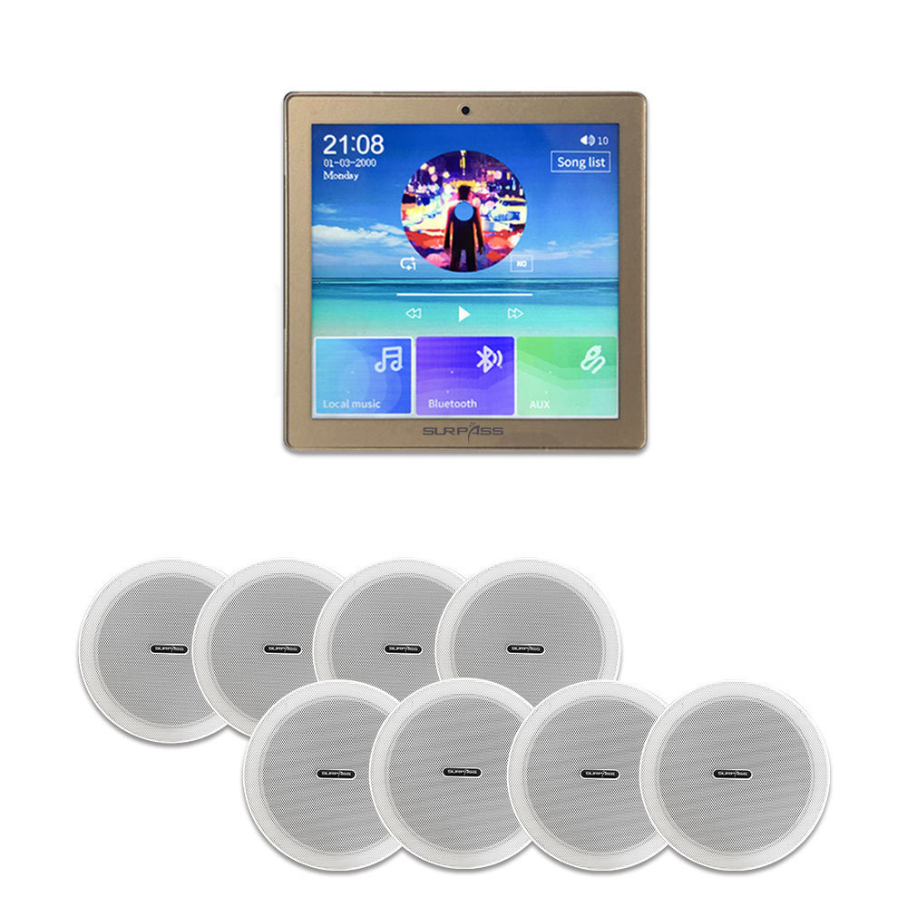 Smart Home /Hotel Audio System 4 Inch Wifi Blue-tooth In Wall Amplifier ...