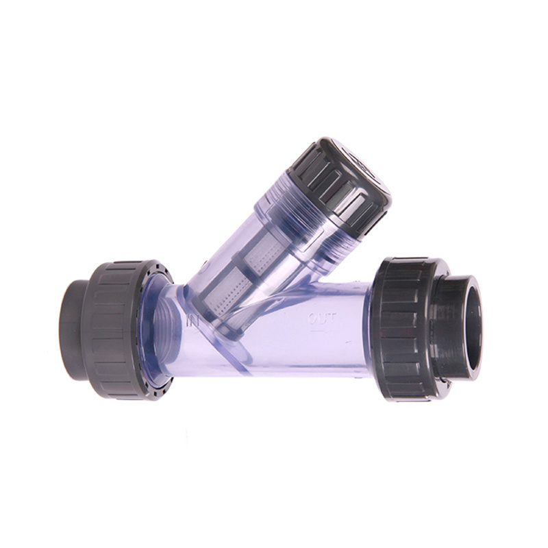 1/2"-4" Pipe Valve PVC Transparent Y Type Filter to Stop Impurities in ...