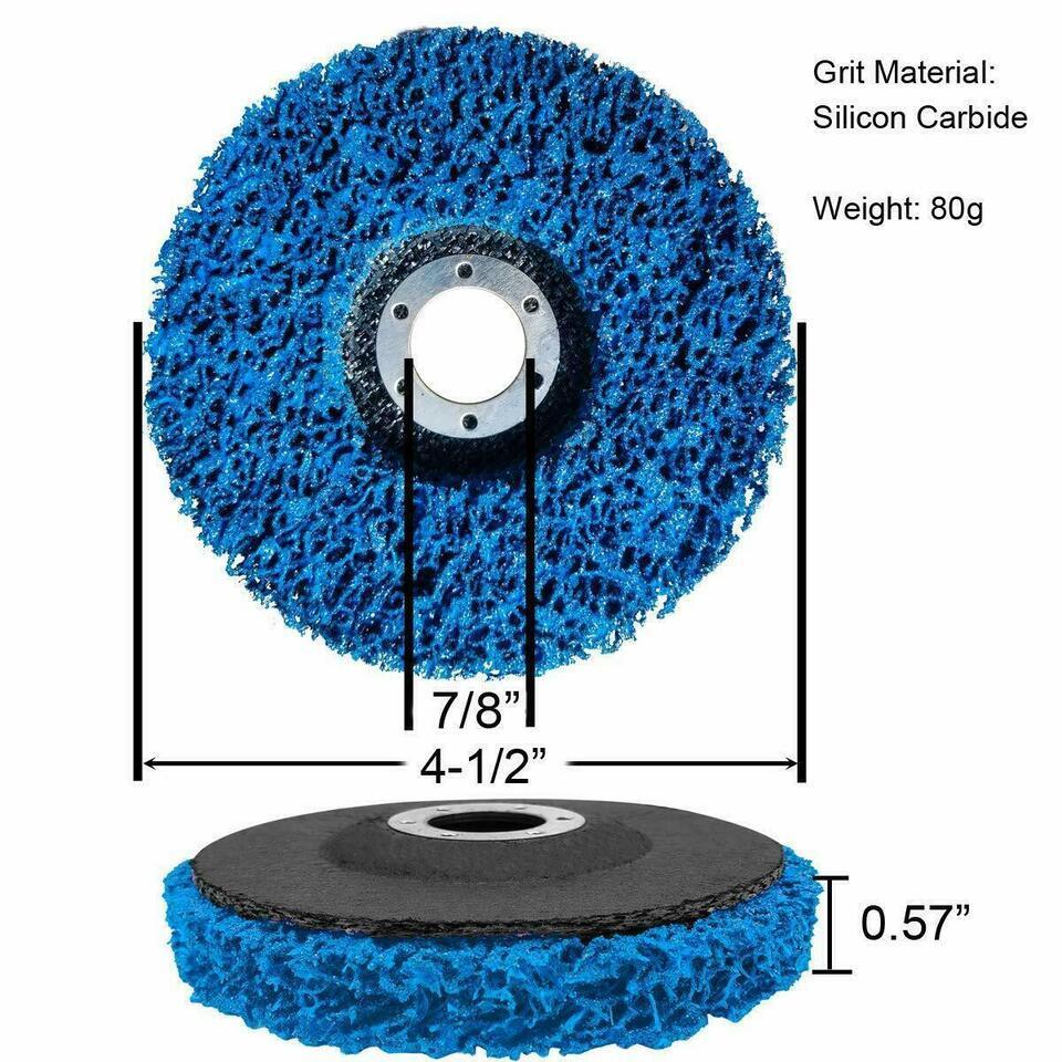 3-Piece Poly Strip Clean Disc Set 4-1/2" x 7/8" Easy Paint Stripping ...