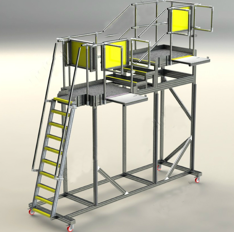 mast climbing work platform suspended working platform elevated work ...