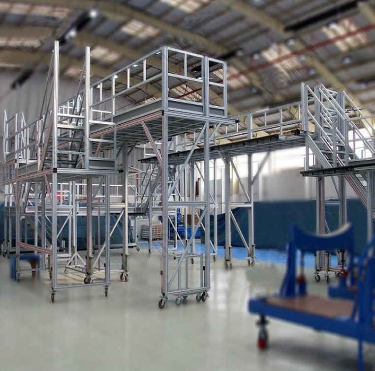 mast climbing work platform suspended working platform elevated work ...