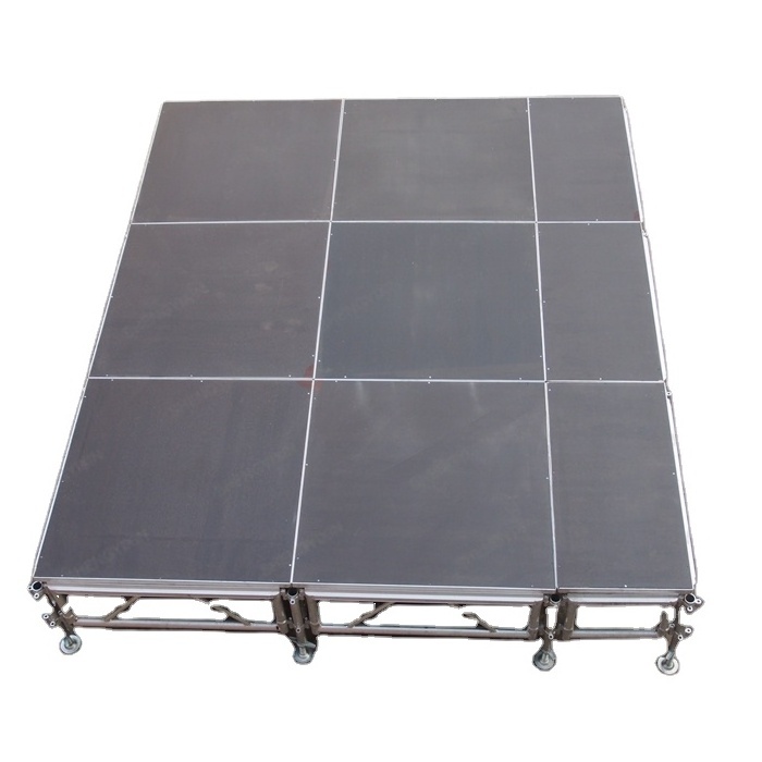Concert Stage Height Adjustable Aluminum Stage Platform Round Portable ...