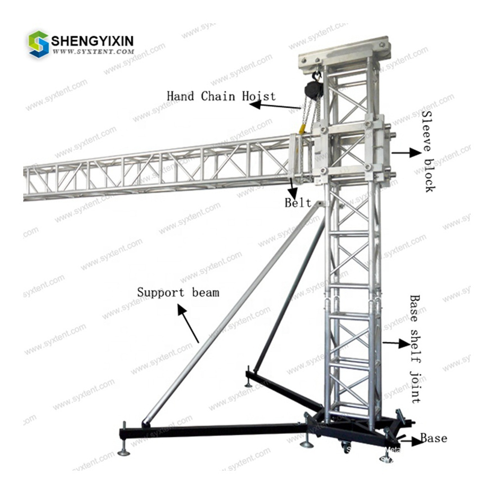 Aluminum truss lift tower lifting accessories hinge truss ...