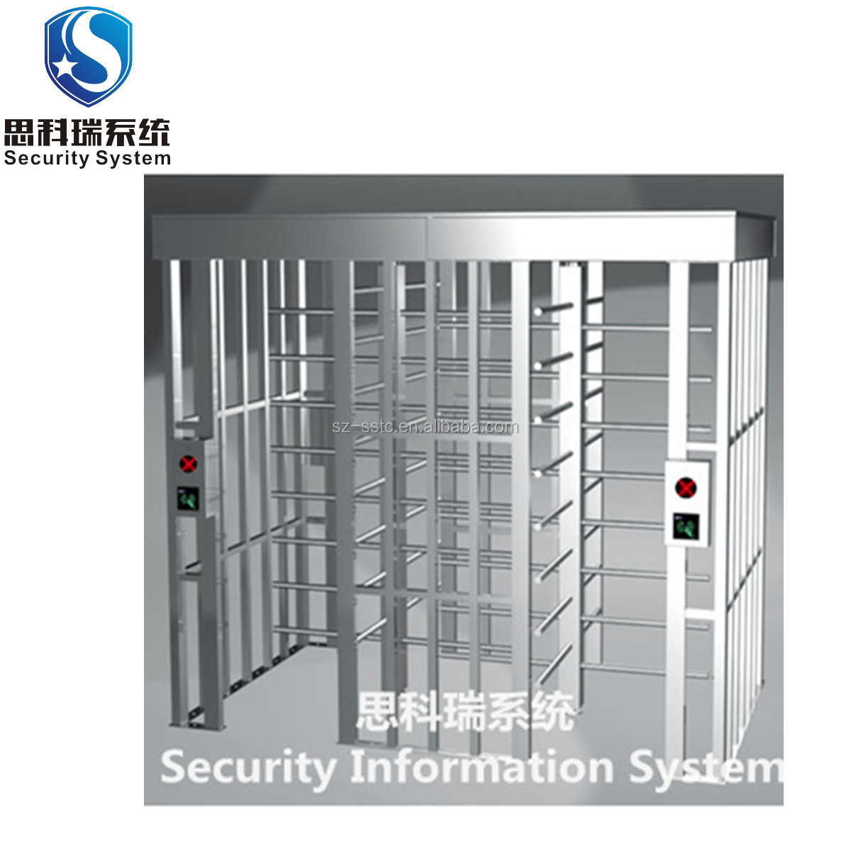 Control access system door entry system queue barriers 4 arms double ...