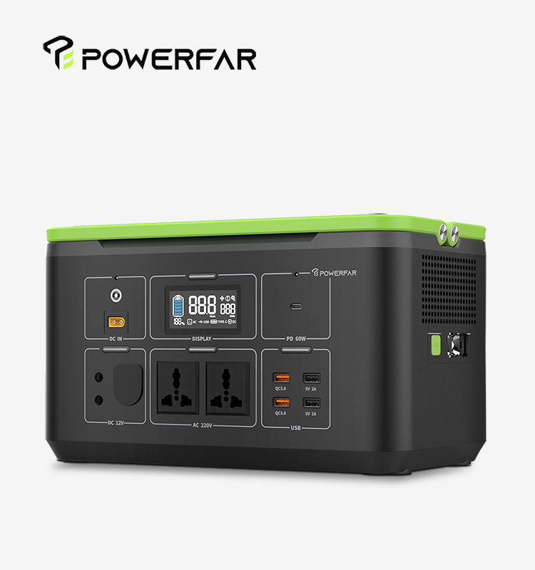 All in one LFP battery power storage unit with AC DC output charged by ...