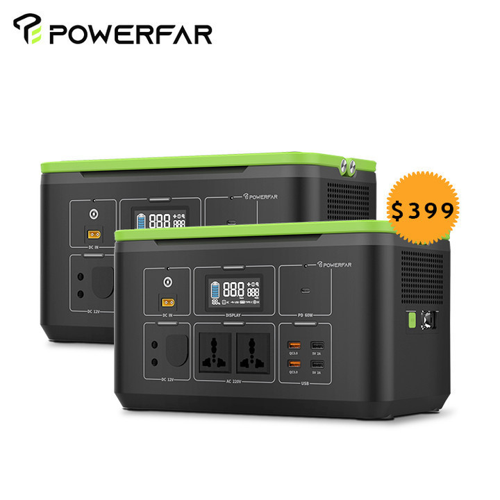 All in one LFP battery power storage unit with AC DC output charged by ...
