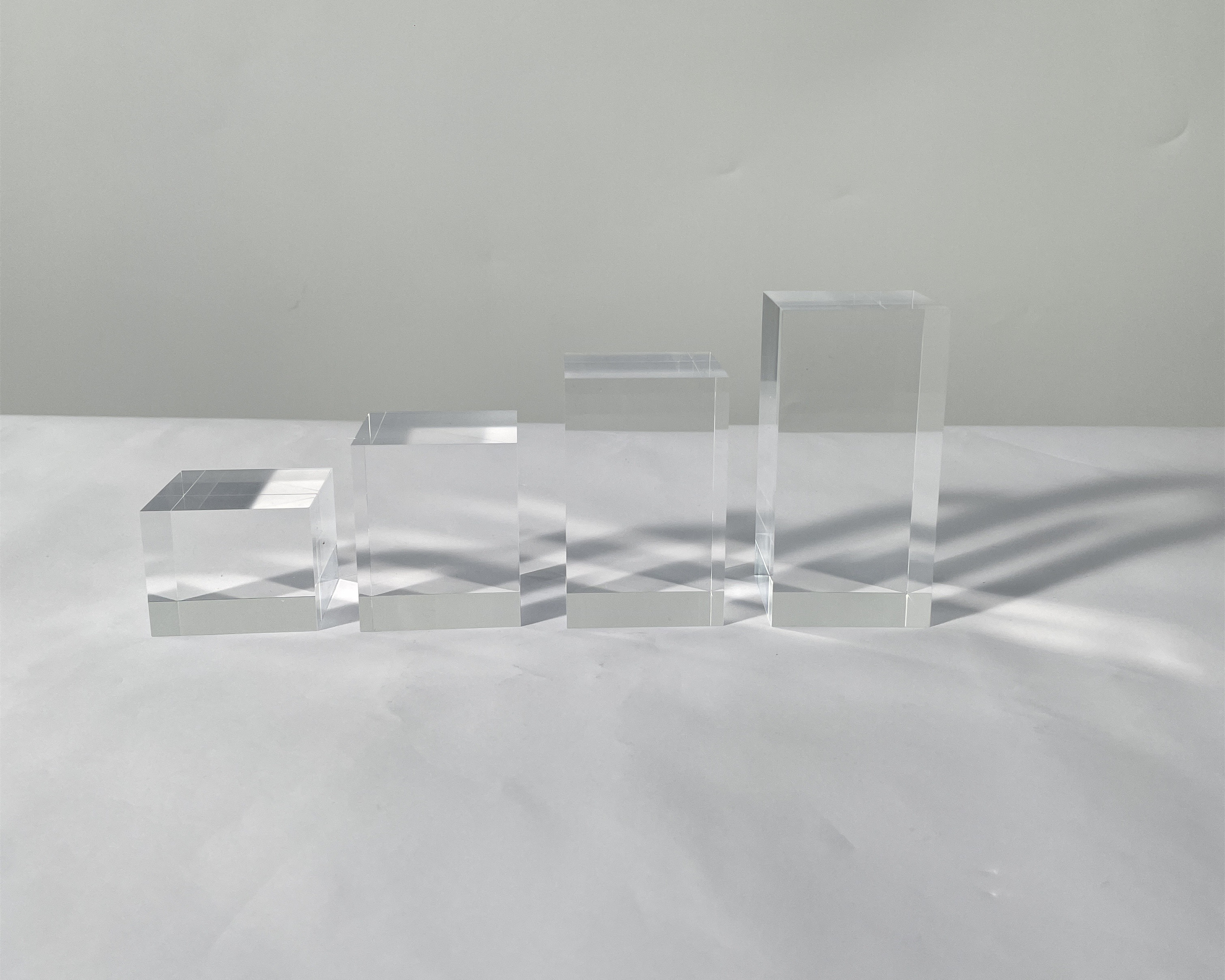 Custom clear acrylic cube block display solid acrylic block ...