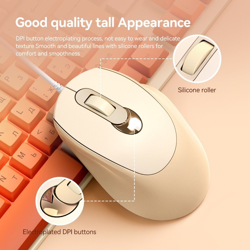 Wired 3D Optical 1200DPI Business Gaming Mouse for Laptop PC Desktop ...