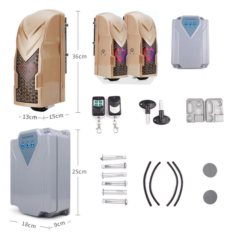 24V DC swing gate opener automatic door operators double gate motor ...