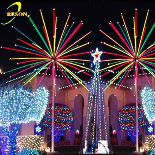 Colorful Fireworks Led Christmas Lights For Park Squares ...