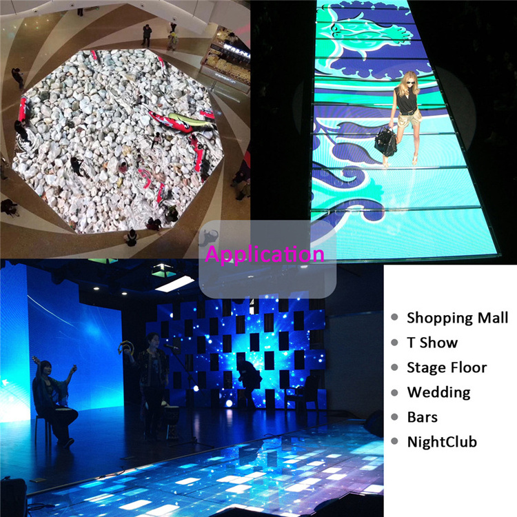 P3.91 Interactive Digital Full Color Tile Wall For Dancing Gaming Stage ...