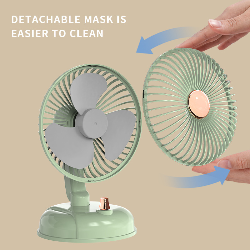 Factory Direct Sale Retro Portable Table Fan Adjustable Desktop Mini ...