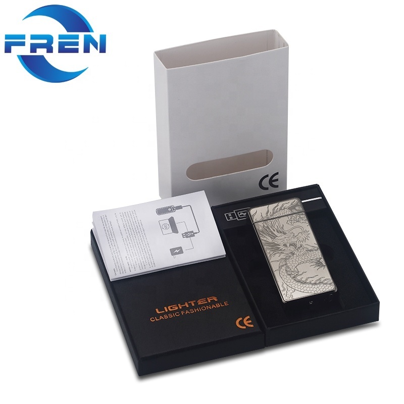 Fire Lighter Rechargeable Dual Arc Lighter Free Sample Gun Lighter with ...