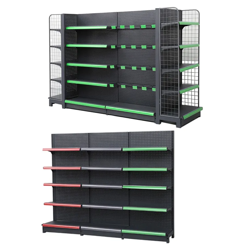 Custom Shop Shelves supermarket wooden display rack gondola shelving ...