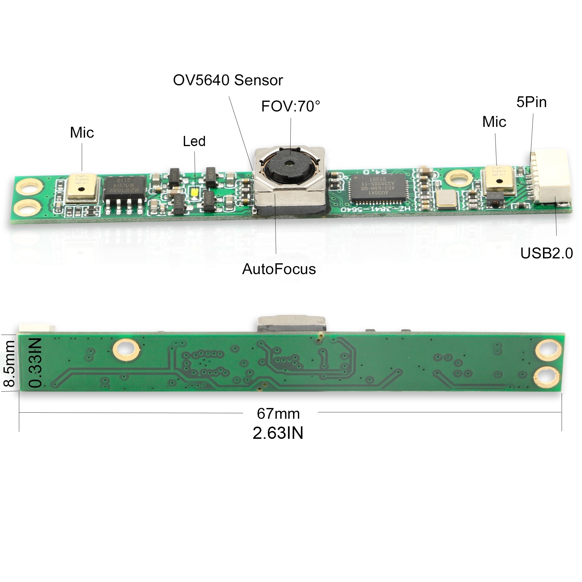 All-in-one computer special, with dual mic HD UVC OV5640 CMOS Usb ...