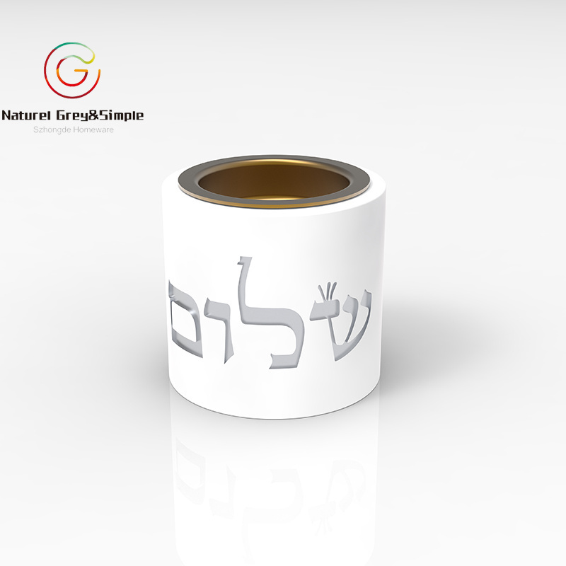 Customizable candle holders, Marble tea light for jewish festival ...