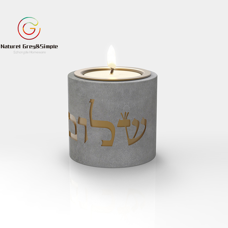 Customizable candle holders, Marble tea light for jewish festival ...
