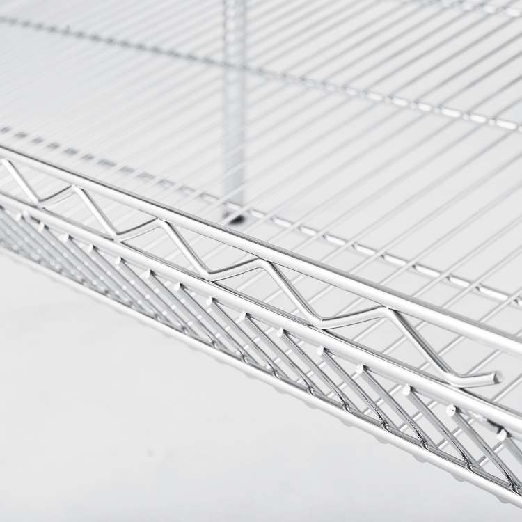 NSF Metal Shelf Rack 5-tier Diagonal Basket Rack Wire Mesh Shelving ...