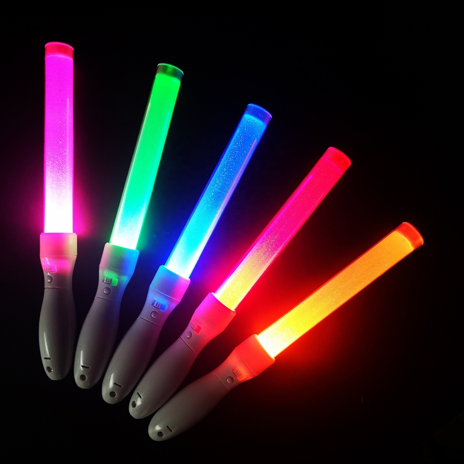 LINLI Concert Multi-Color Remote Control LED Flashing Light Stick Glow ...
