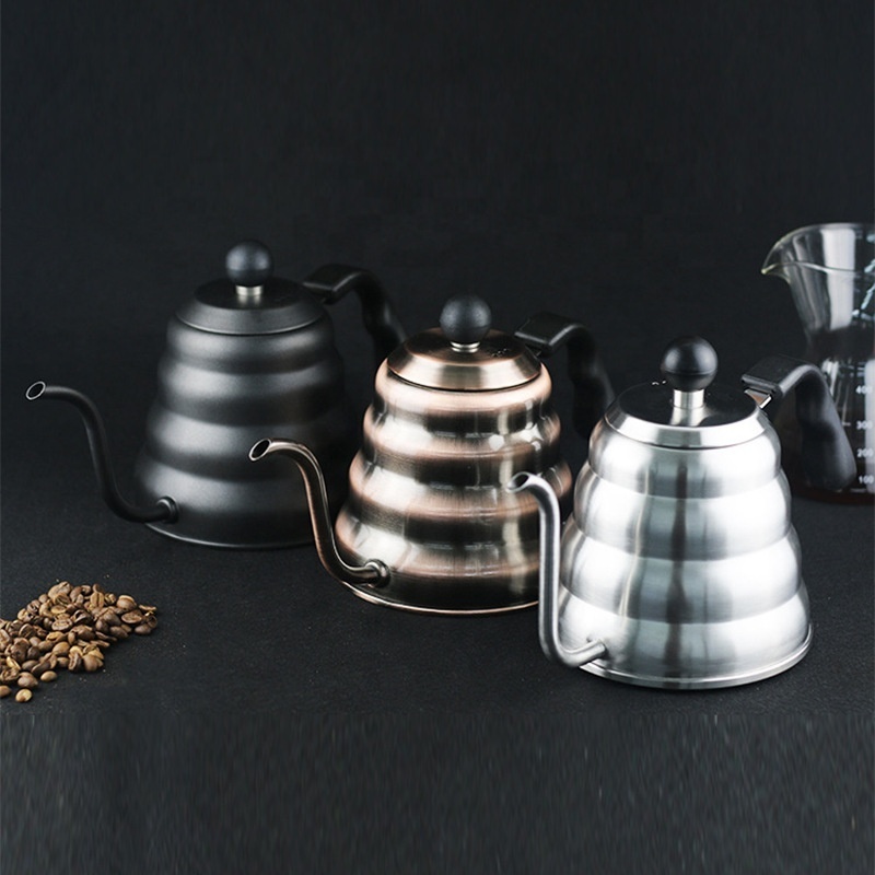 1.2L Large Capacity Gooseneck Pot Stovetop Cloud Kettle Stainless Steel ...