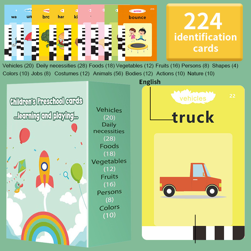 Early Educational French German Spanish Italian Arabic language Flash ...