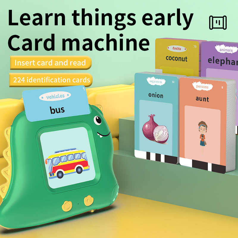 Early Educational French German Spanish Italian Arabic language Flash Card Learning Reader ...