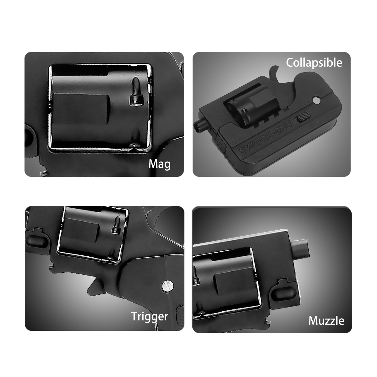 Hot selling Folding revolver Soft Bullet Toy Gun Soft Bullet Pistol ...