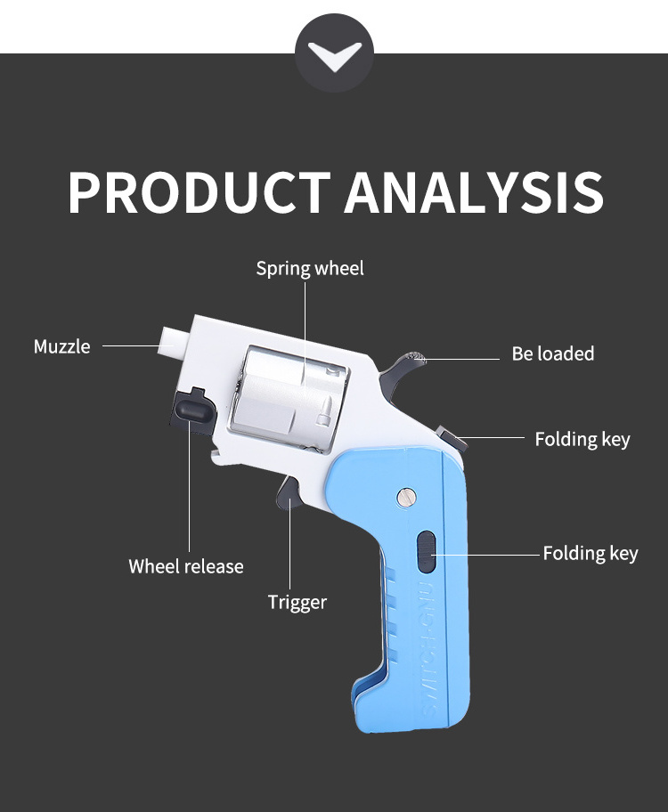 Hot selling Folding revolver Soft Bullet Toy Gun Soft Bullet Pistol ...
