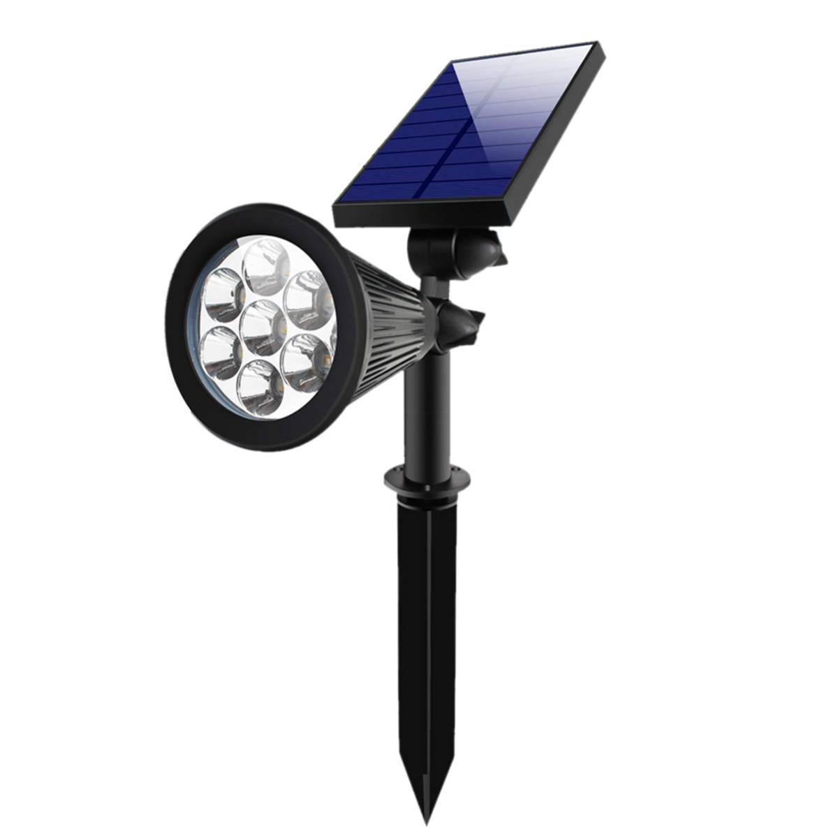 Led solar garden spotlight waterproof outdoor solar spotlight tree wall ...