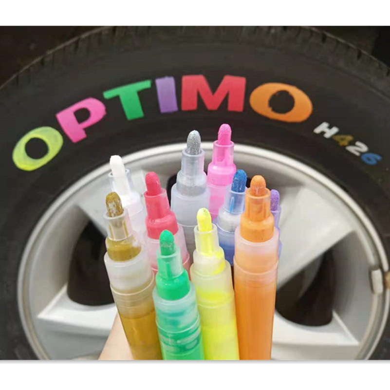 Custom Private logo Car Tire, Wood, Stones Acrylic Paint Markers ...