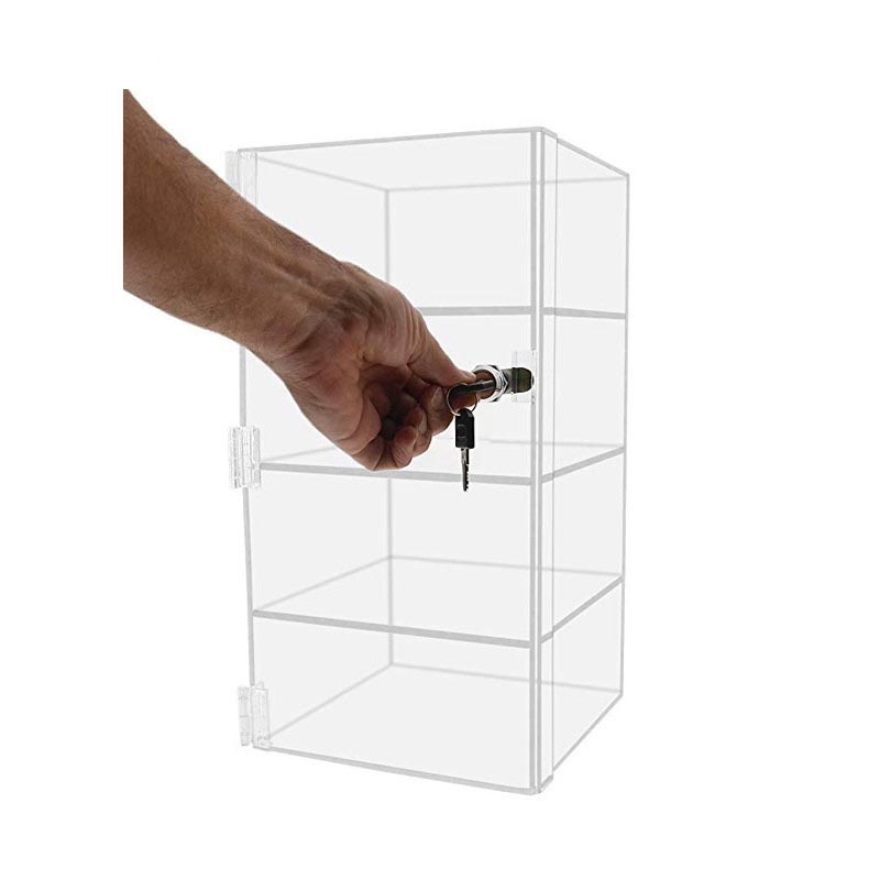 Custom locking clear acrylic display case cake display cabinet ...