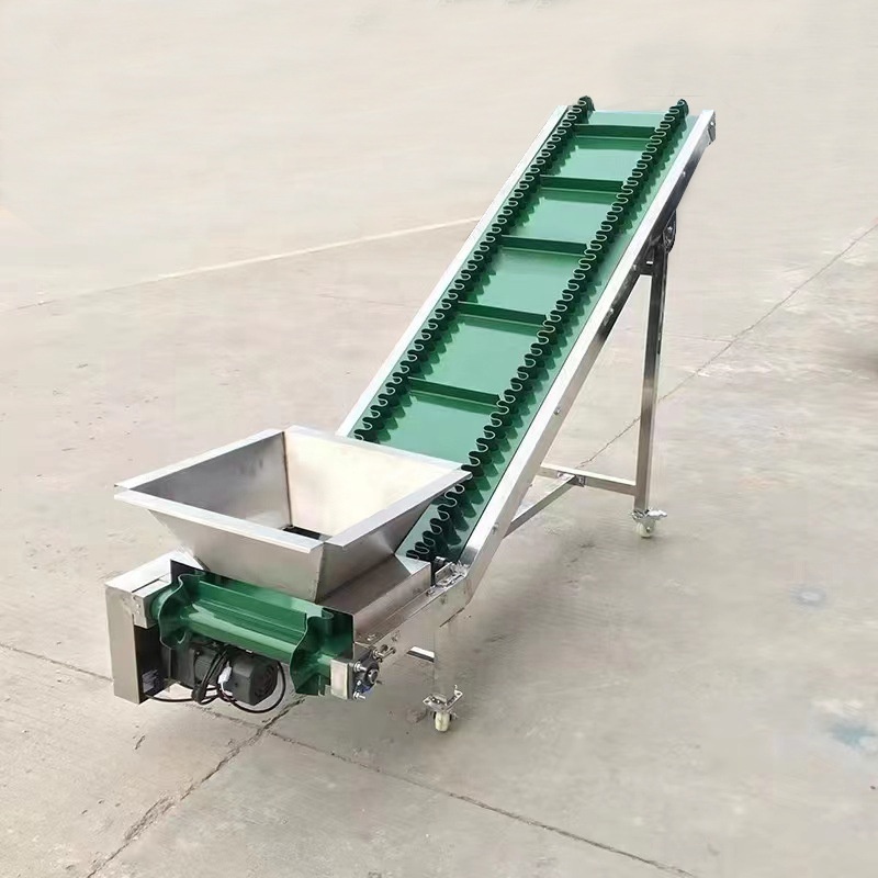Incline Slidewalls Stairs Feeding Elevator Z Type Belt Conveyor with ...