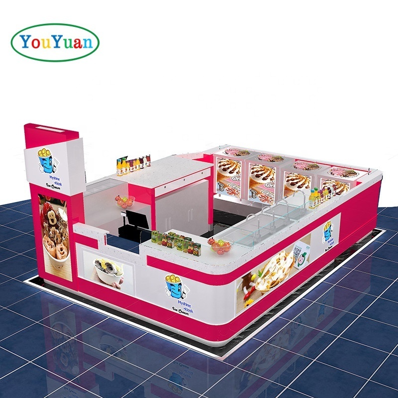 Portable beverage coffee modern juice bar counter ice cream shop kiosk ...