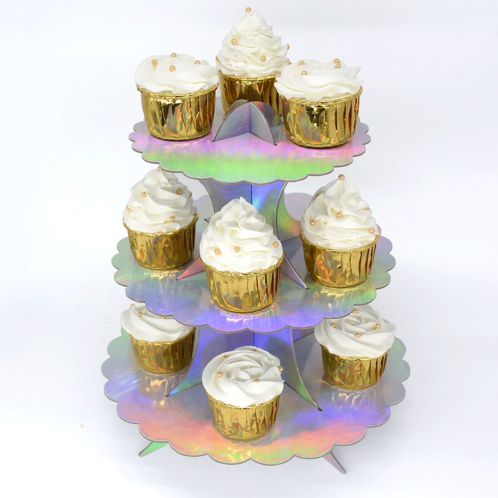 Unicorn Rainbow color cake stand Cardboard stand cake Paper Mini ...