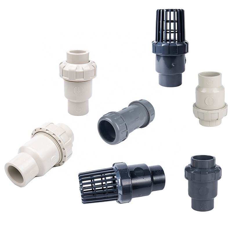 Swing Check Valve Hot Product Factory Price PVC Water Plastic White OEM ...