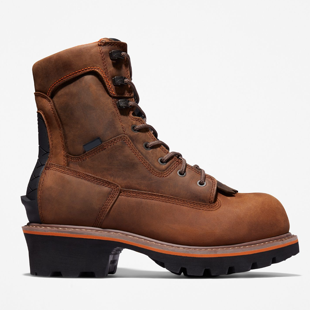 Custom logo comp toe safety diehard rubber work hunting boots ...