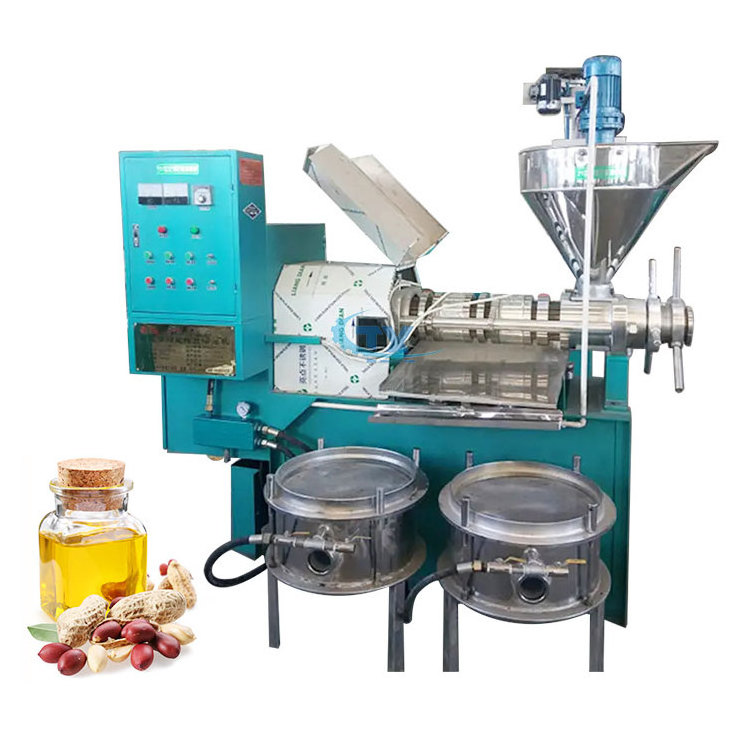 70 Cotton seed peanut oil press machine screw oil pressing machine ...