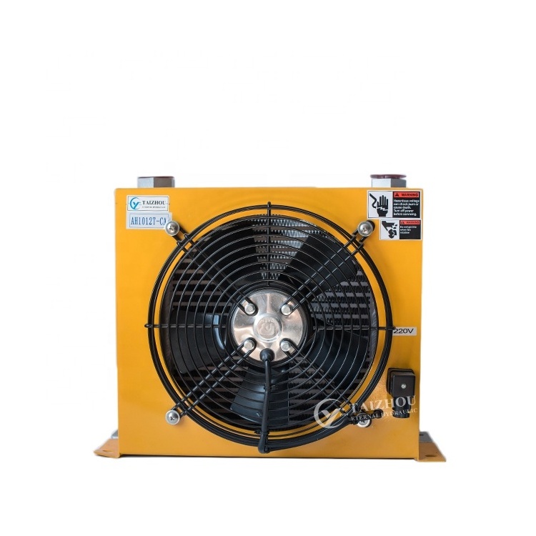 Free Shipping AH1012T-CA220V Hydraulic Air Cooler AH Series Air-Cooled Aluminum Oil Cooler Fan ...