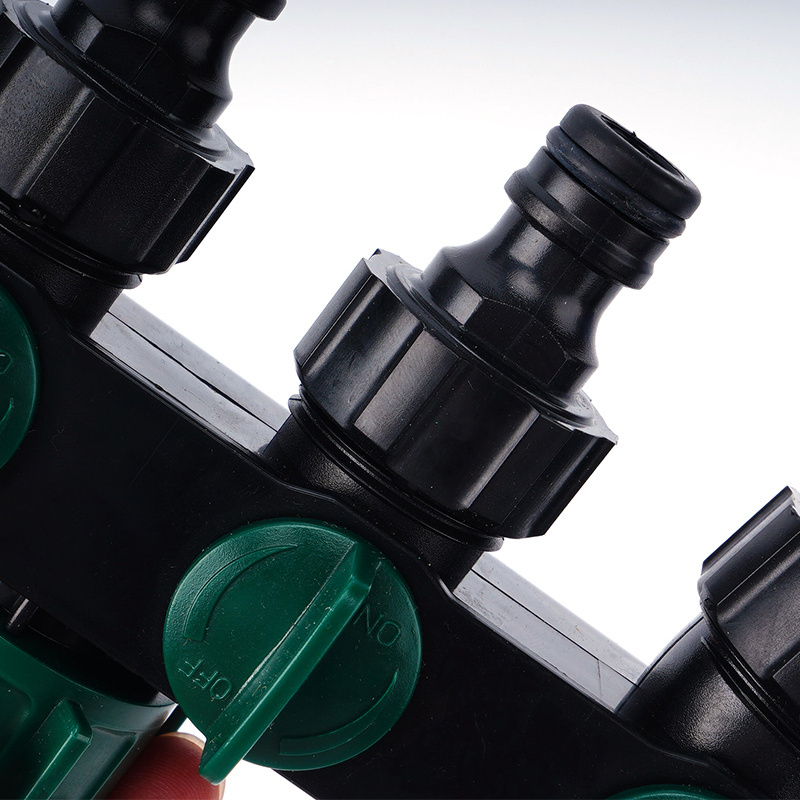 4 Way Home Garden Agricultural Hose Pipe Splitter plastic Irrigation ...