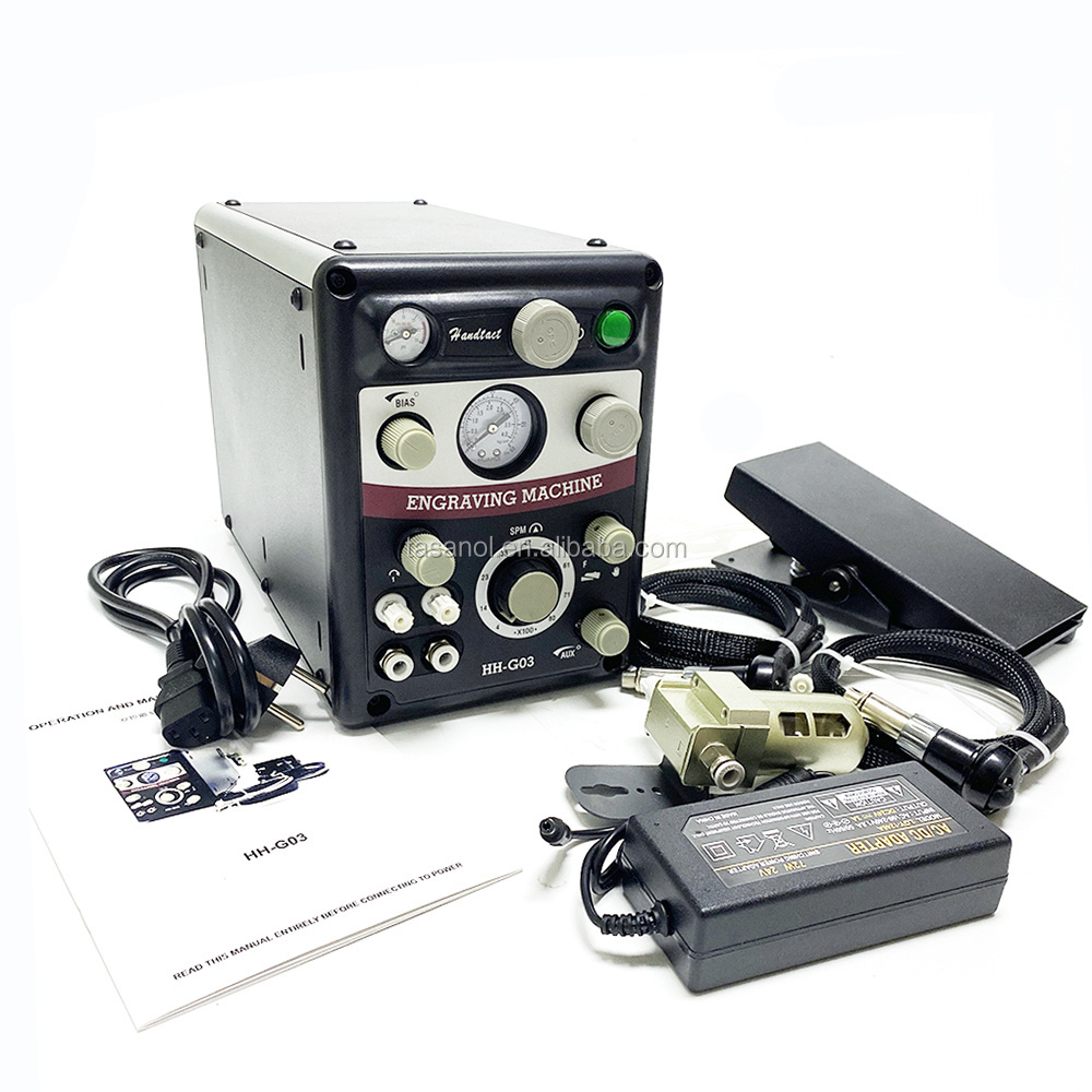 Jewelry Tools And Equipment Double Head Pneumatic Engraving Machine ...