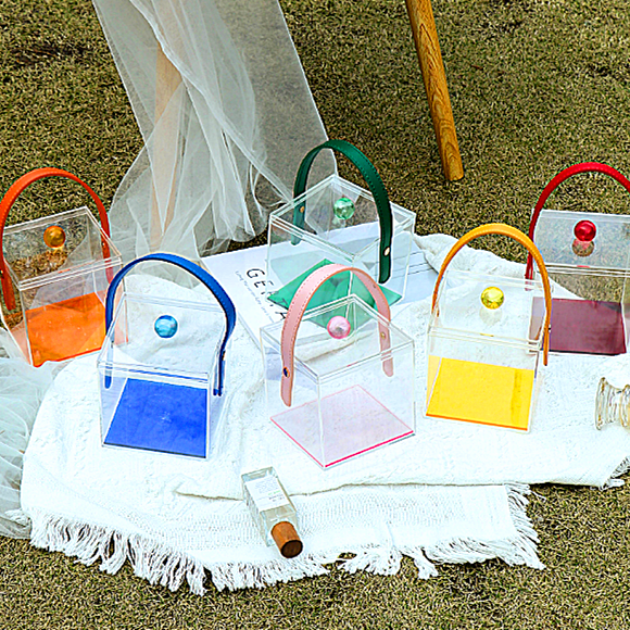 Acrylic PVC Box discernible Bags creative design acrylic bag ...