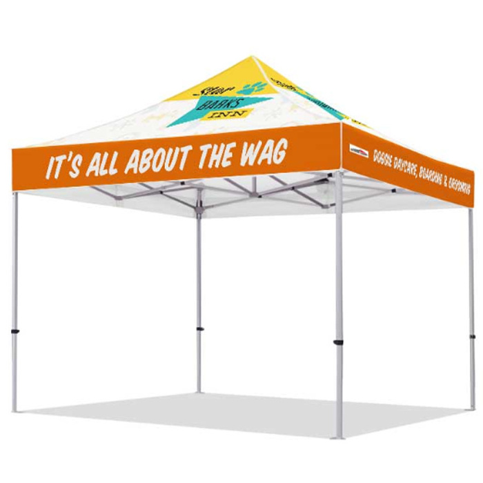 Custom printed trade show advertising promotion canopy 10 x 10 ez pop ...