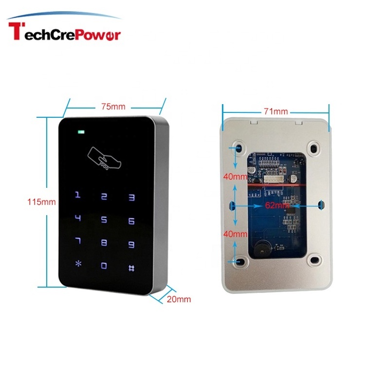 Plastic RFID 125KHz Touch Screen keypad Standalone Access Control Systems Products Access Card ...