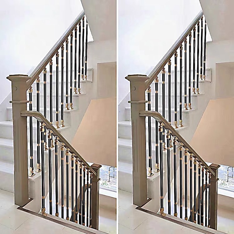 Column villa duplex loft fence platform bay window Balcony Guardrail ...